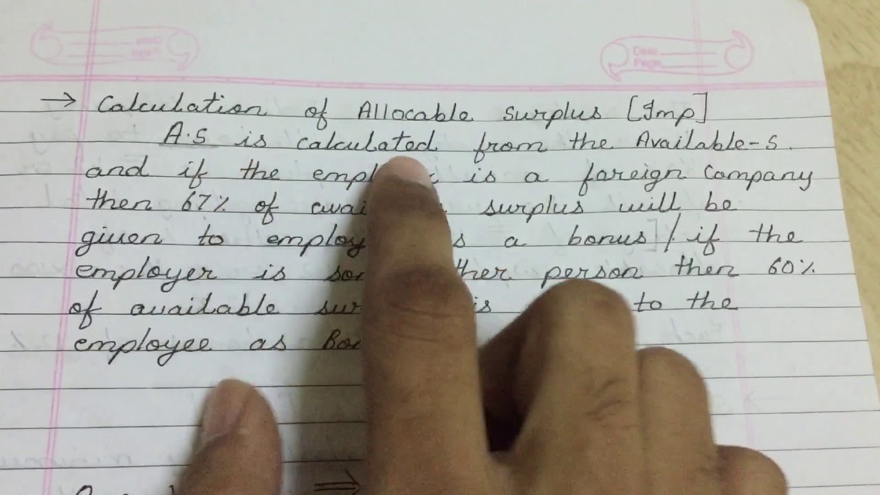 CALCULATION OF ALLOCABLE SURPLUS YouTube calculation-of-allocable-surplus-youtube