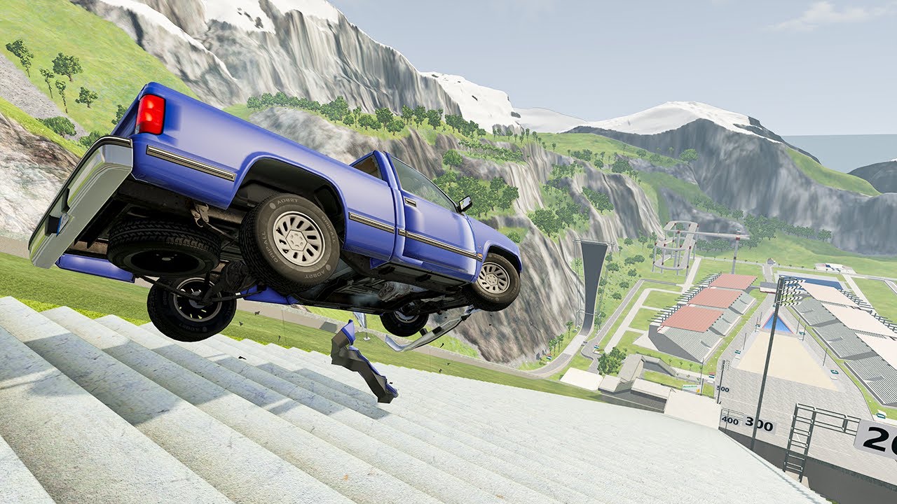 Jump and Crash 001 - BeamNG.drive - YouTube