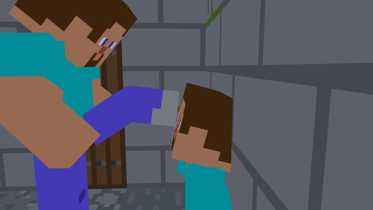 Steve Vs Steve Part 3 #minecraft #animation #fight - YouTube