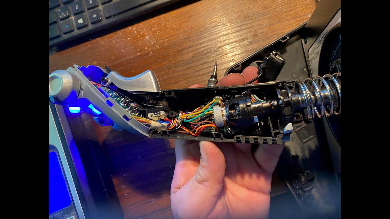 how to repair saitek x52 - YouTube