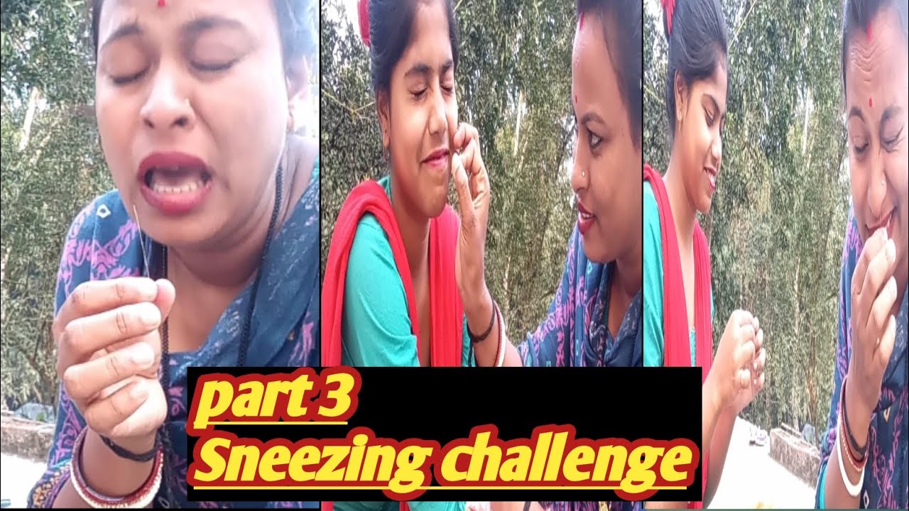 Sneezing challenge# funny video# challenge video#@ Rini's simple ...