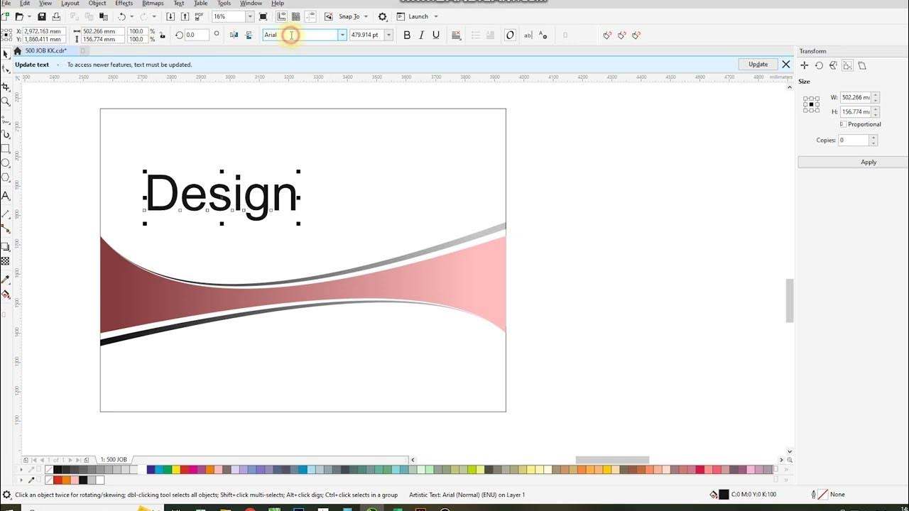 Simple Curve Design in Coreldraw | Coreldraw Tutorial - YouTube