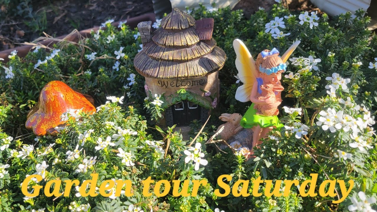 Saturday garden tour w/ bunnies gnomes and fairies 🧚‍♀️ 💖 - YouTube