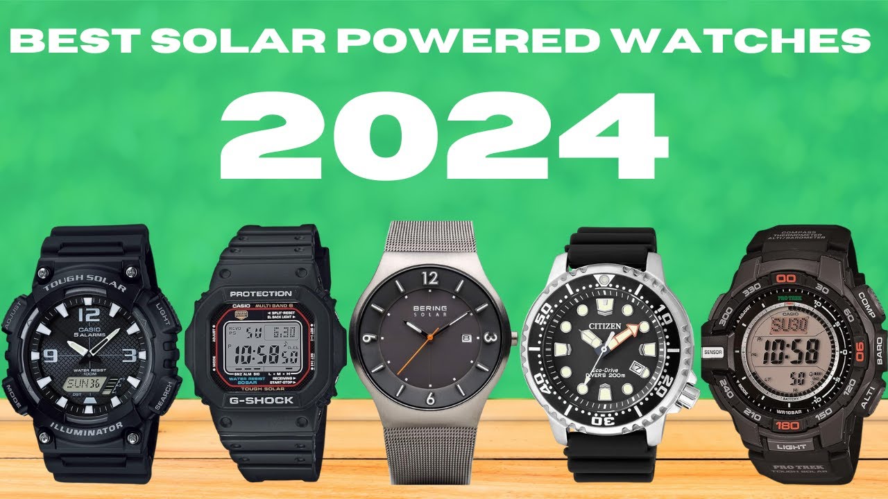 Top 5 best solar powered watches 2024[Don't buy any until watching this ...