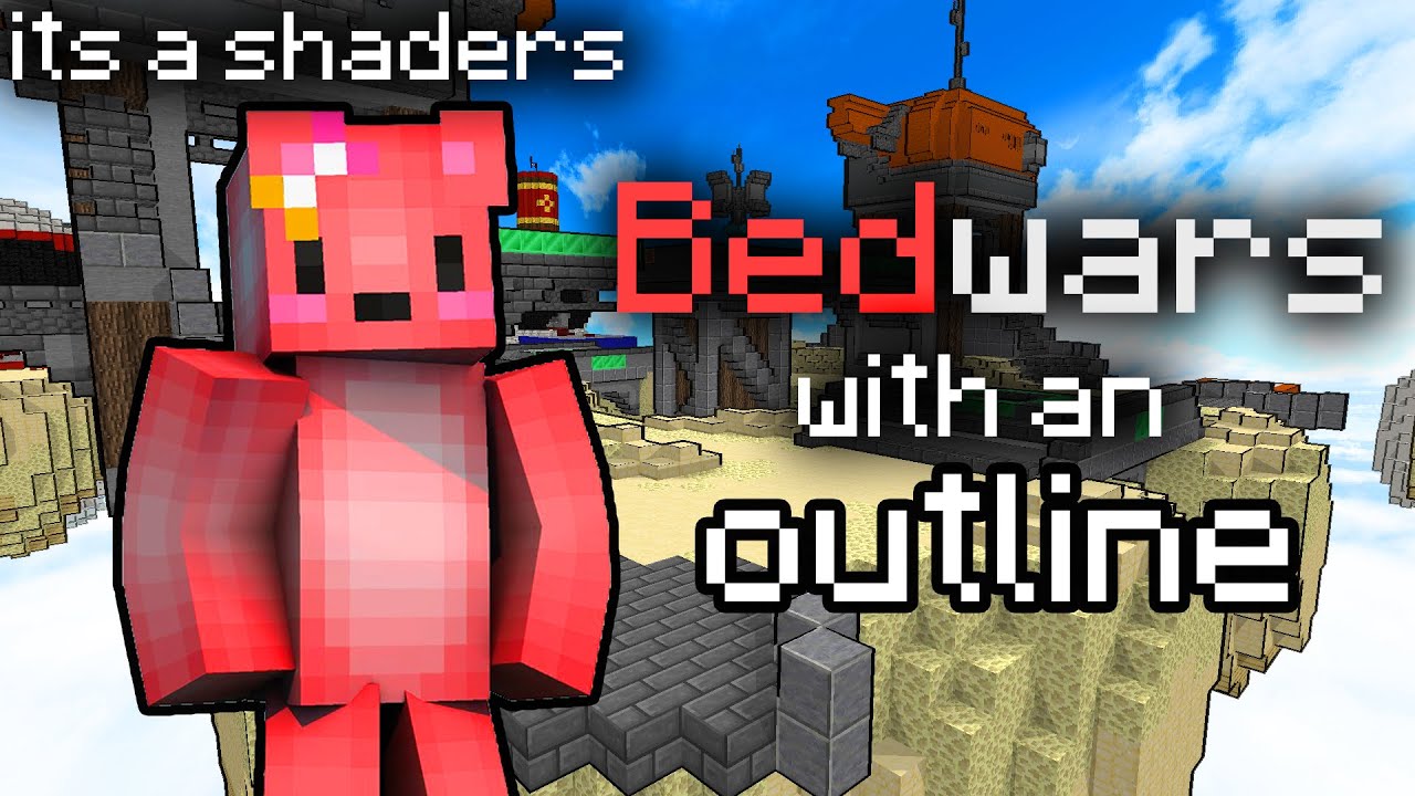 bedwars with an outline (hypixel bedwars) - YouTube