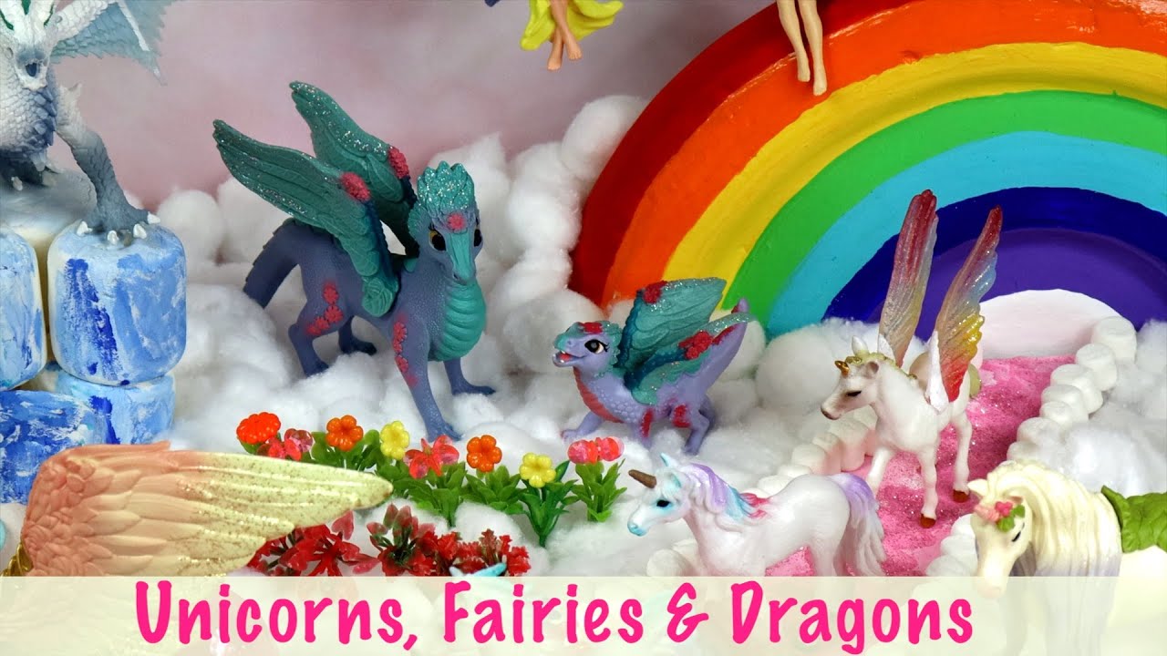 Creating a Magical Diorama with Unicorns, Fairies, and Dragons! - YouTube