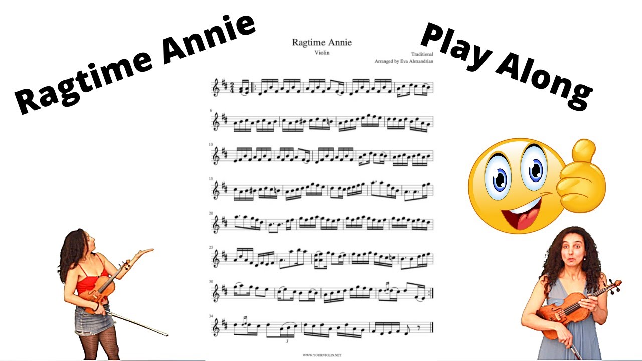 Ragtime Annie | Fiddle Tune | Play Along With Sheet Music | Violin By ...