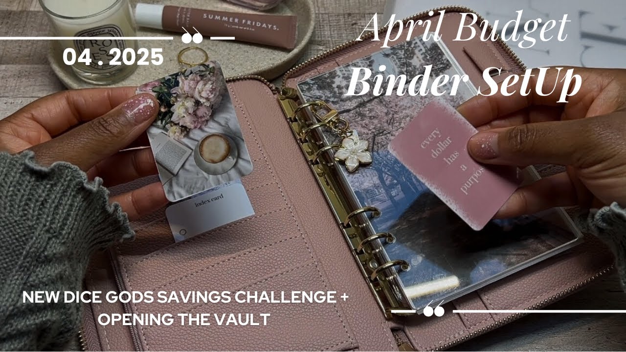 APRIL BINDER SETUP | NEW Dice Gods | Opening the Bank Vault Q1 Cash ...