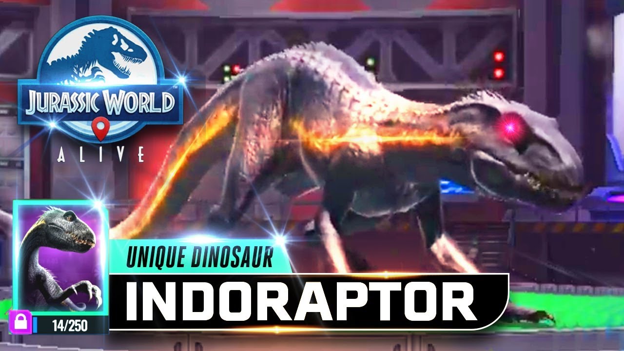 NEW INDORAPTOR UNIQUE Special events Catch! 【Jurassic World Alive 侏羅紀世界 ...
