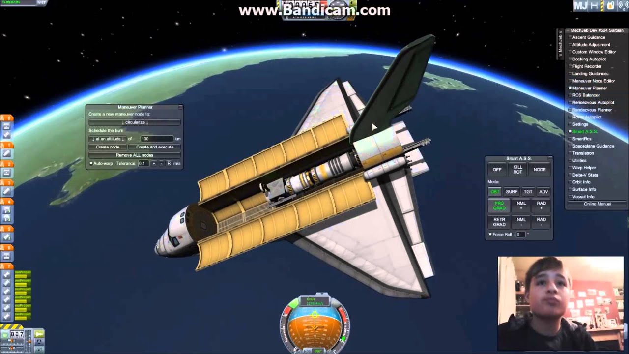KSP: Buran Comsat Launch and Landing - YouTube