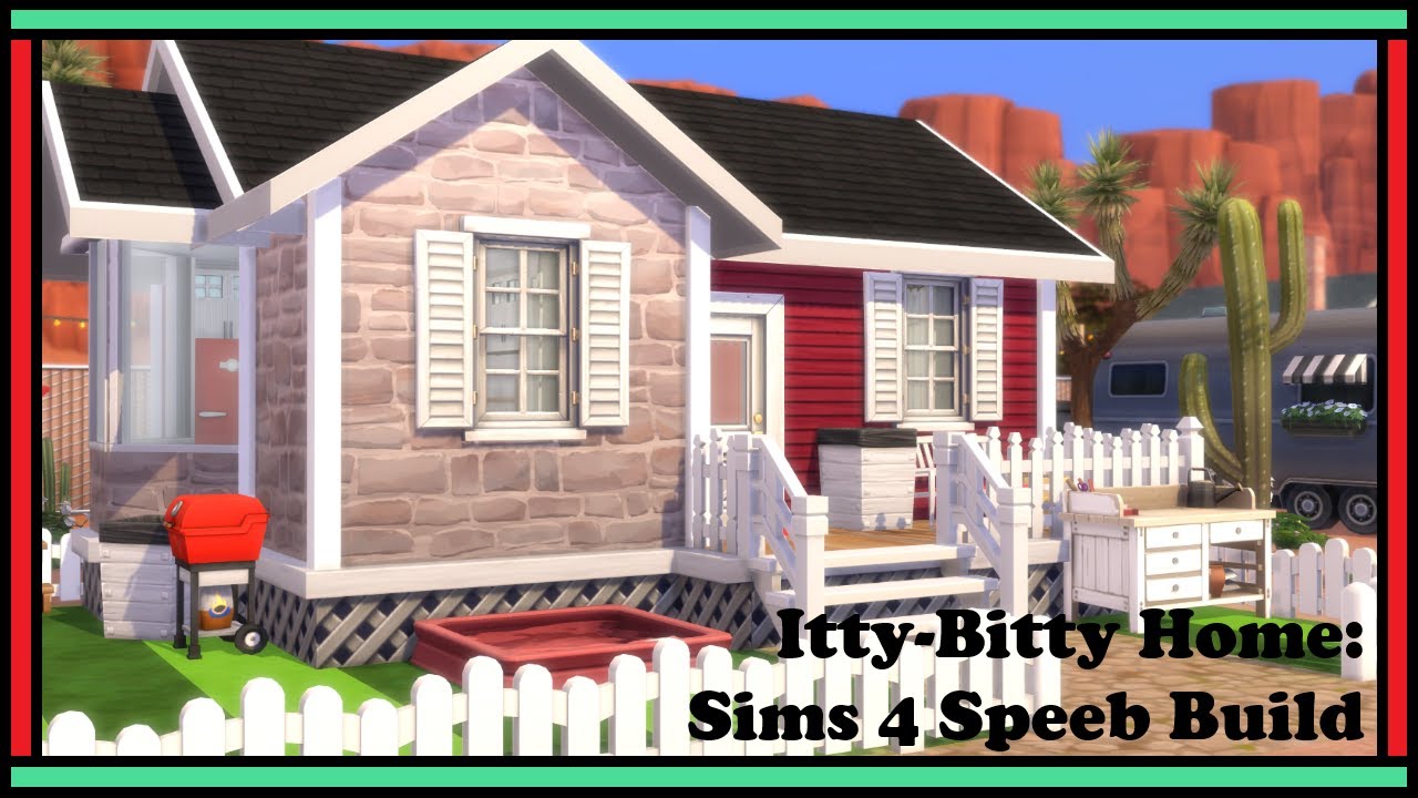 Itty Bitty Home: Sims 4 Speed Build - YouTube