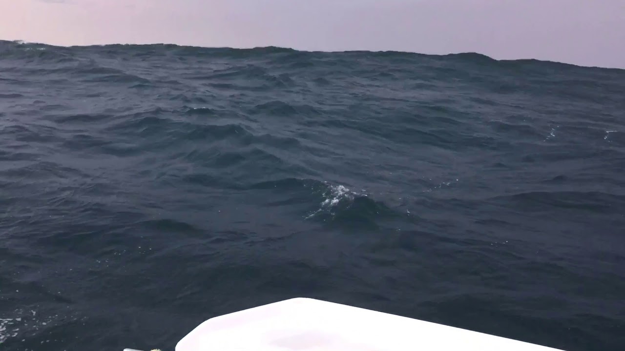 Massive swell on 7 metre boat (East Coast Tasmania) - YouTube