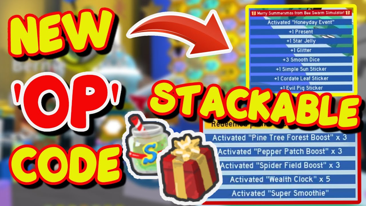 NEW 'OP' CODE - STACKS with HONEYDAY [BEE SWARM SIMULATOR] - YouTube