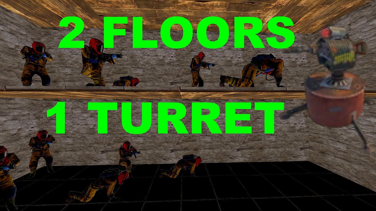 Base design: Multi Floor Auto TURRET - Rust - YouTube