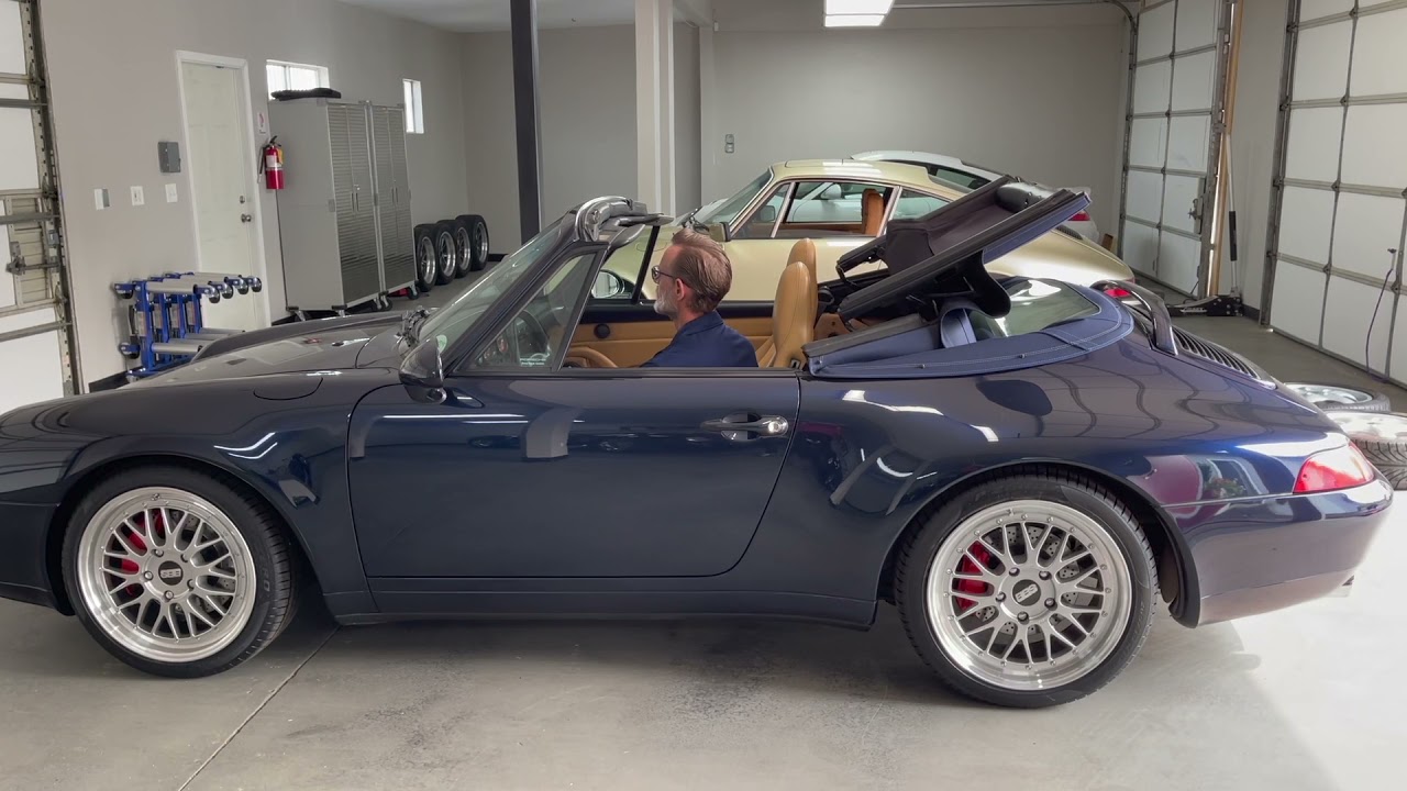 1995 Porsche 993 Cab Top Operation - YouTube
