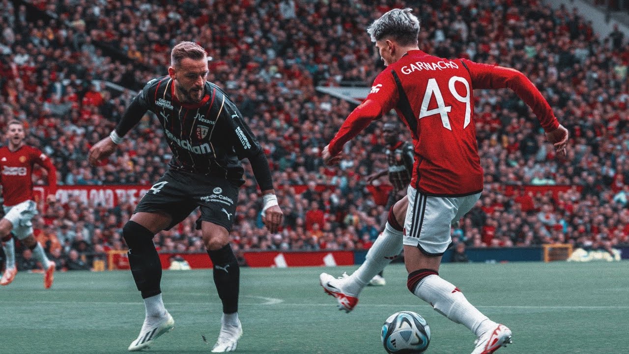 Alejandro Garnacho vs Lens |All Touches & Skills - YouTube