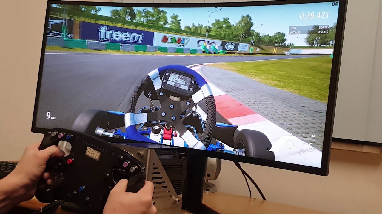 KartKraft Praga X30 PFI 58.436 Direct Drive FFB Wheel - YouTube