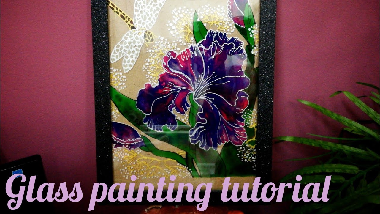 Glass painting tutorial - YouTube