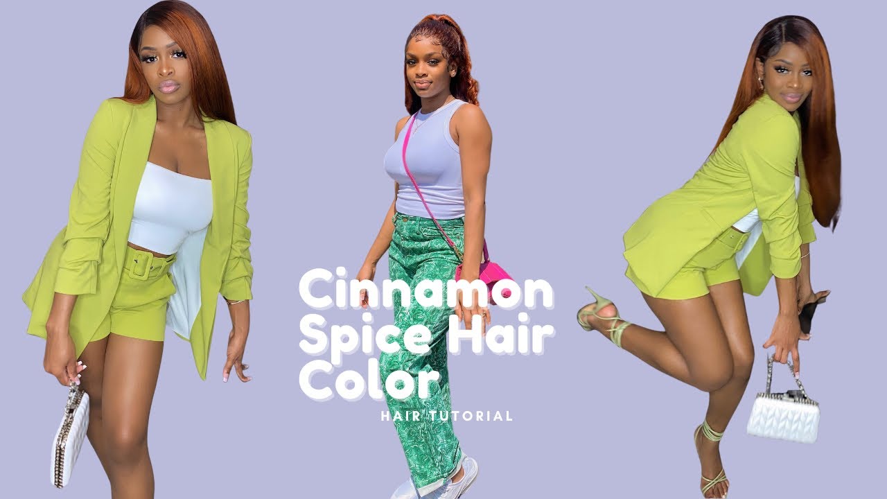 Easy Cinnamon Spice Hair Color| Bleach Bath And Watercoloring| Hermosa ...