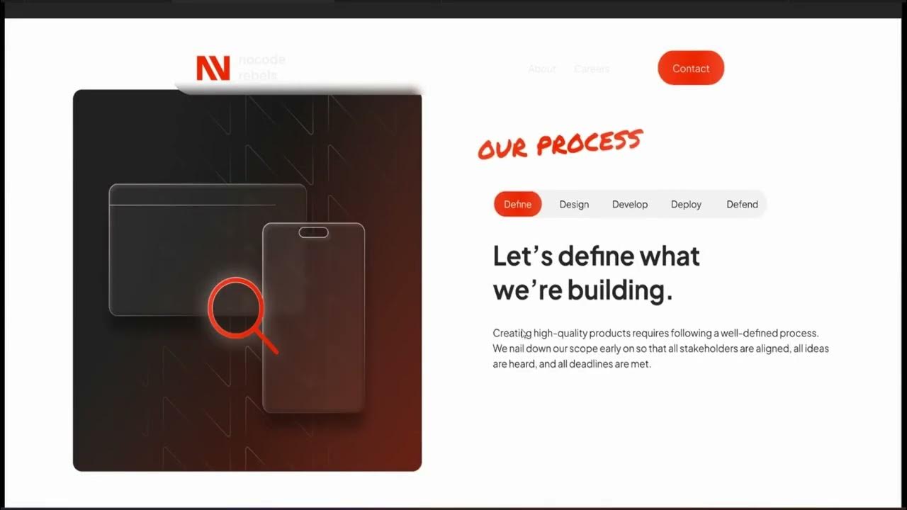 building the nocode rebels website in WeWeb and XANO - YouTube