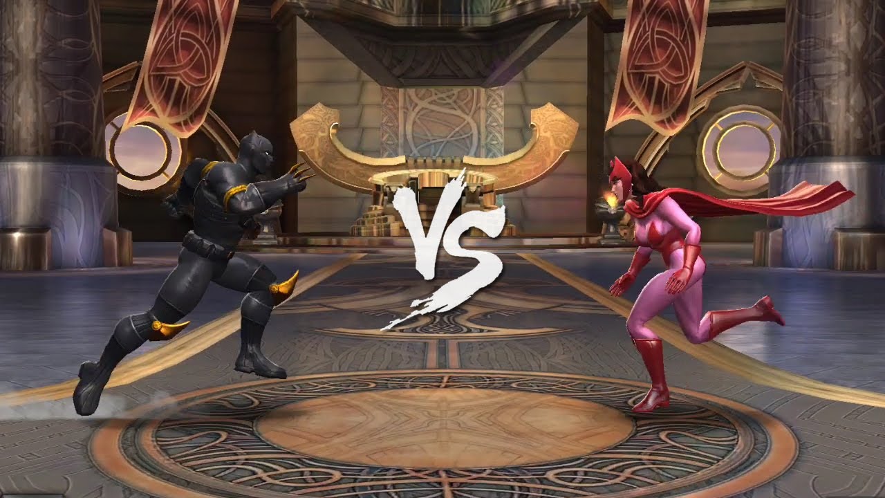 MCOC Fights - Black Panther vs Scarlet Witch | Marvel Contest of ...
