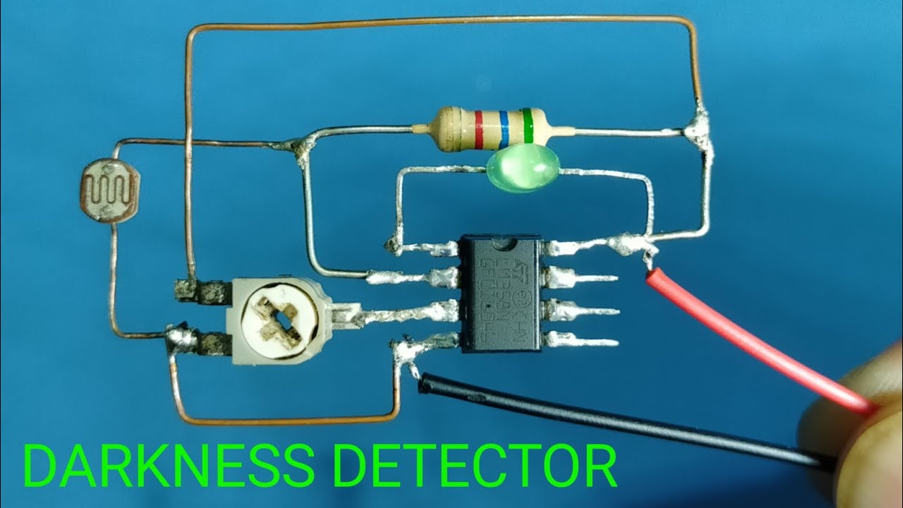 darkness detector using lm358 ic | darkness detector using ldr | lm358 ...