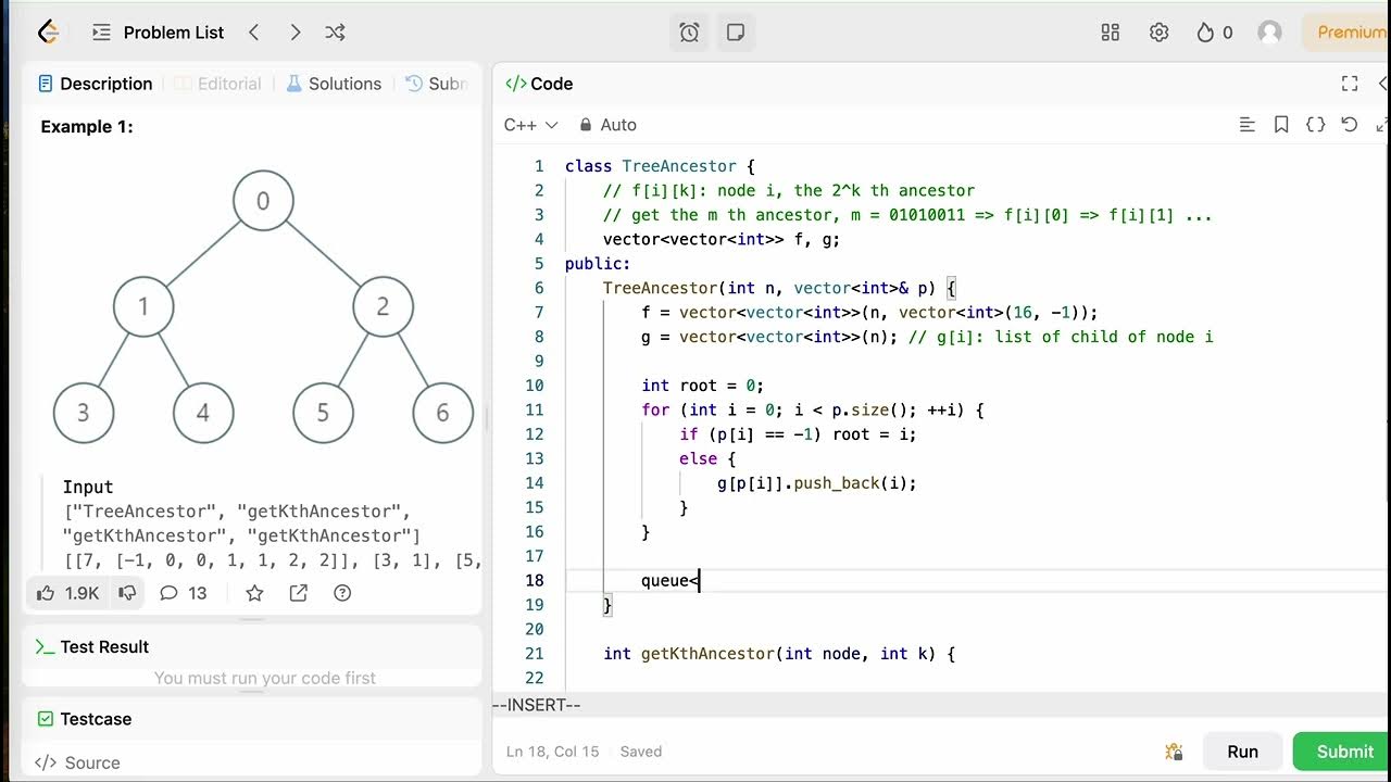 1483. Kth Ancestor of a Tree Node (leetcode hard) - YouTube