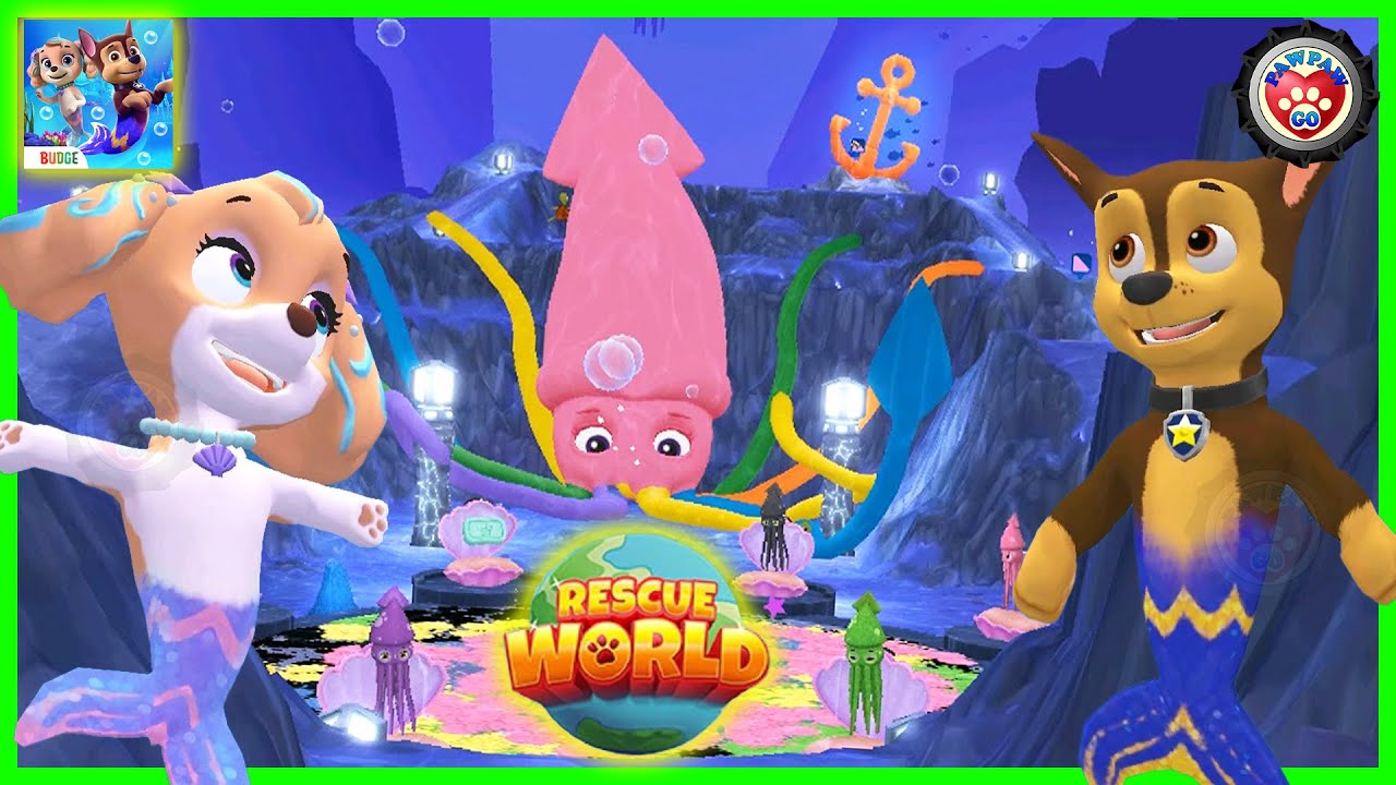 PAW Patrol Rescue World - Coral With Mer-Pup Chase - 汪汪隊救援世界 - 珊瑚和人魚阿奇 ...
