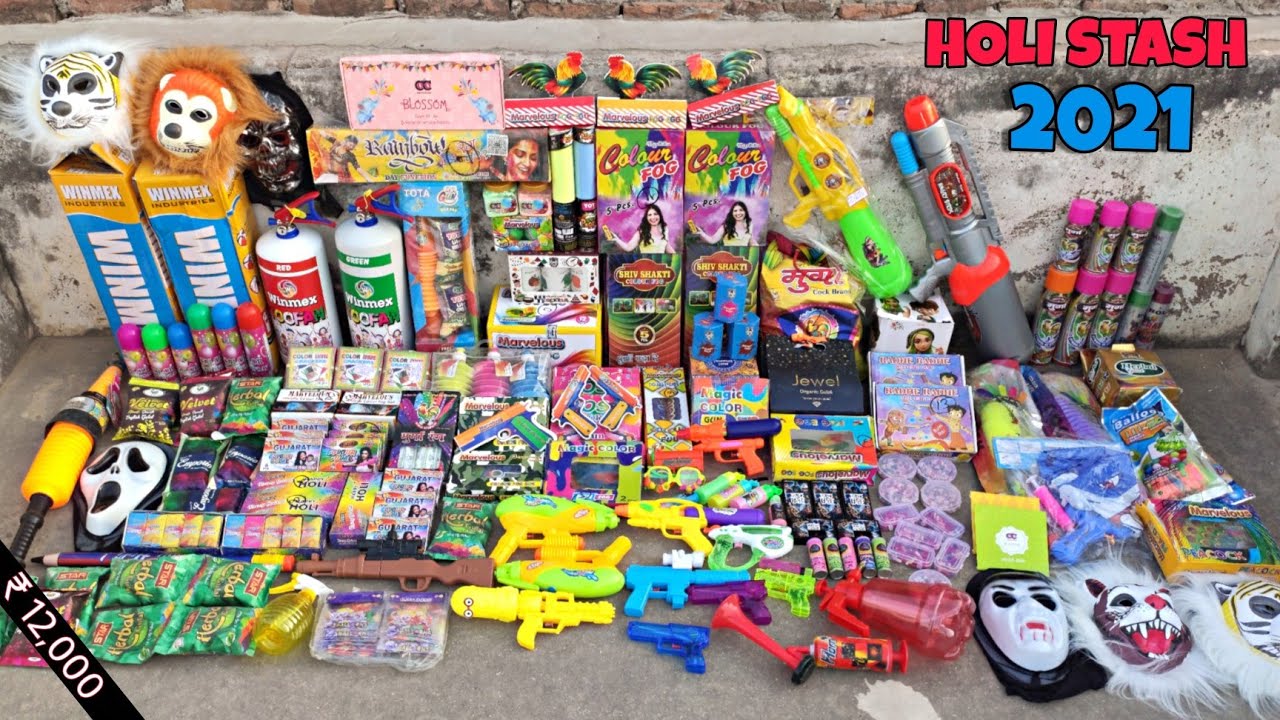 Holi Stash 2021 | New Products For Holi 2021 | Holi Pichkari ...