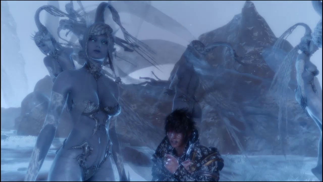 FINAL FANTASY XV adamantoise vs shiva summon - YouTube