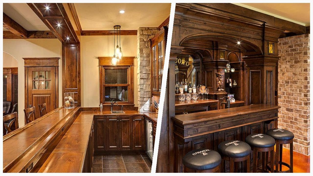 75 Large Home Bar With Brown Countertops Design Ideas You'll Love ⭐️ ...
