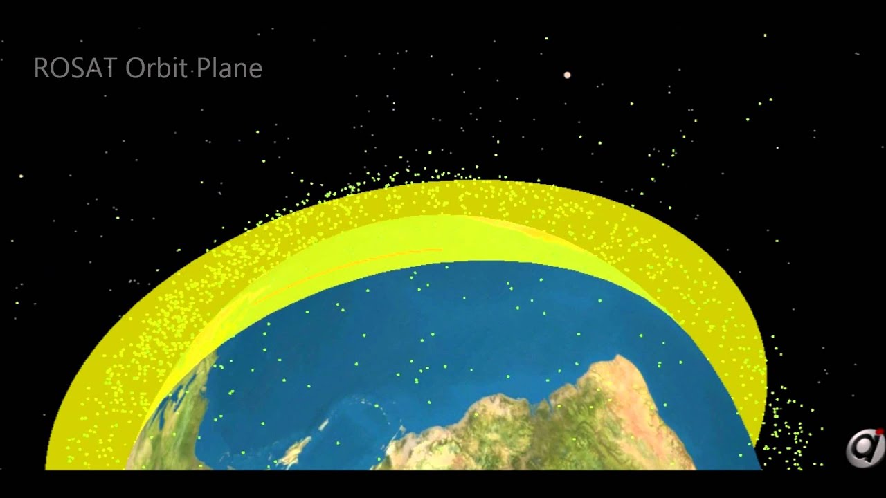 ROSAT Satellite Reentry - YouTube