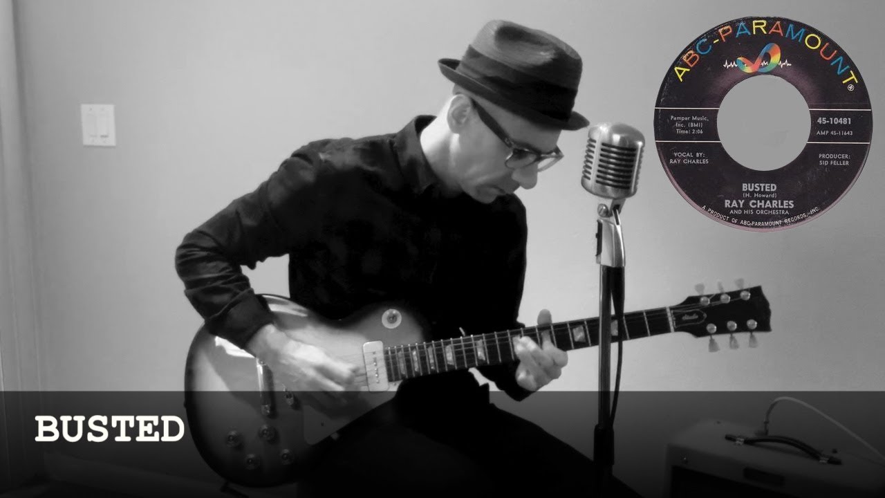 Busted - Ray Charles Cover - Electric Blues Guitar - YouTube
