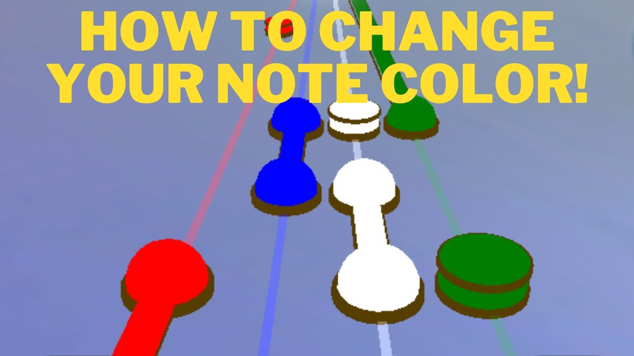 How to Change your Note Color || RoBeats - YouTube
