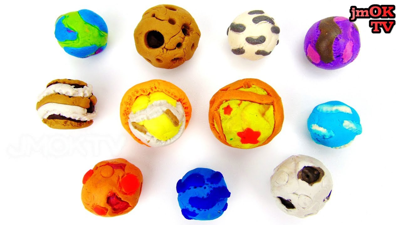 The Solar System.Learn Planets with Play Doh. What colors are planets ...