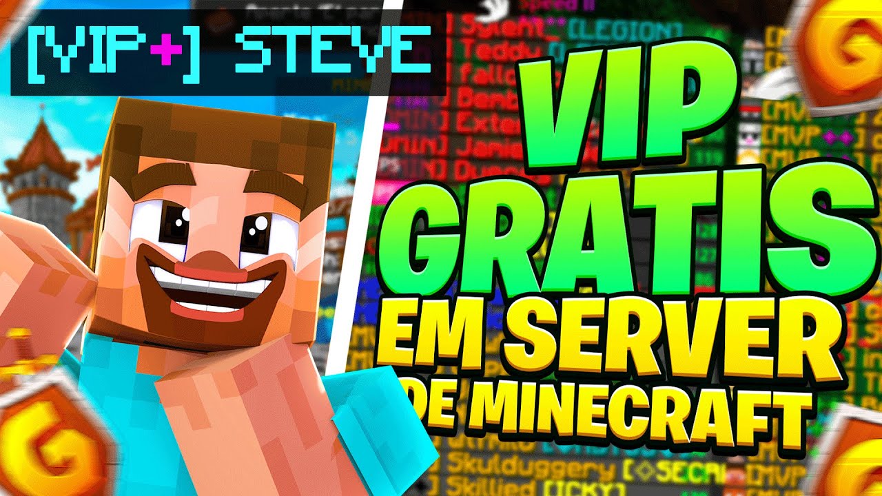 Como GANHAR VIP de GRAÇA em SERVER de MINECRAFT GladMC - YouTube