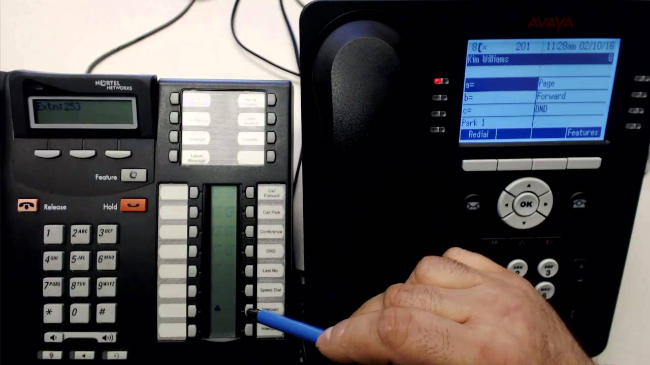 Nortel Phones on IP Office - YouTube