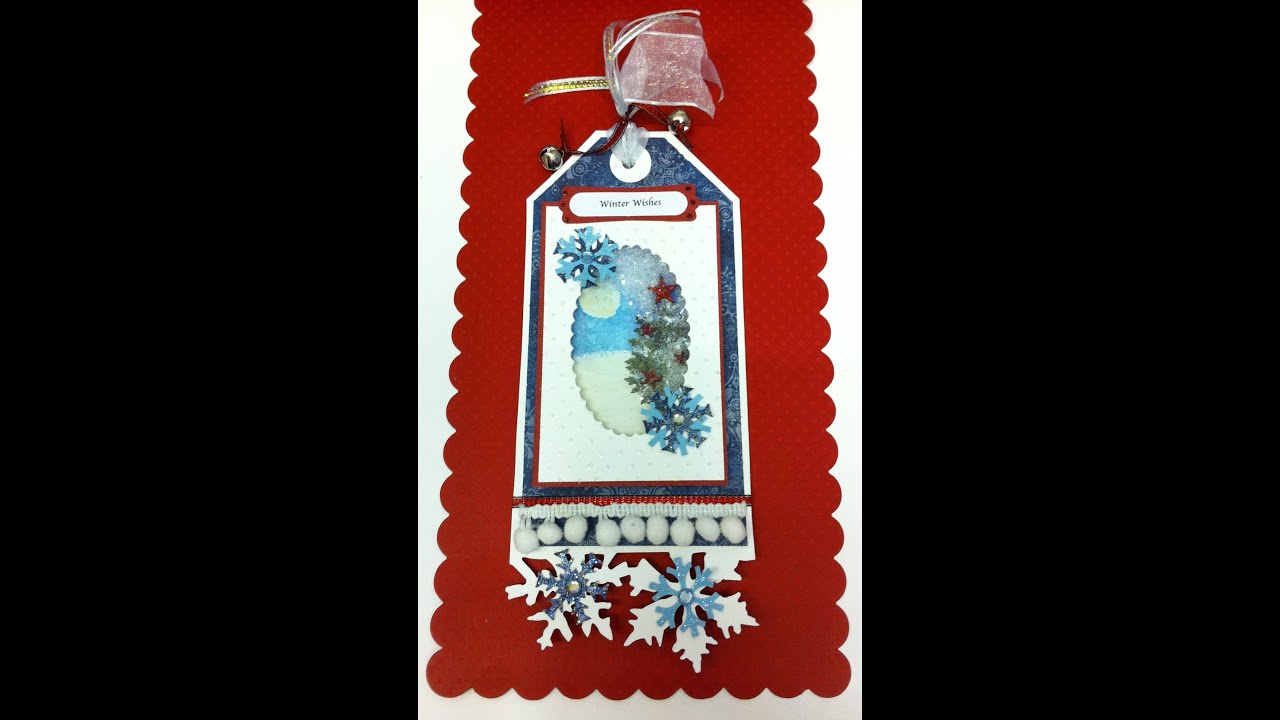 Learn How to make a Christmas Shaker Tag - YouTube