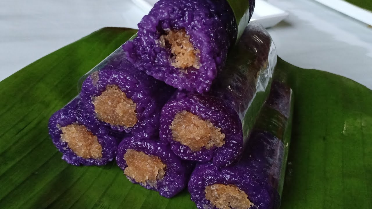 Glutinous rice rolls - YouTube
