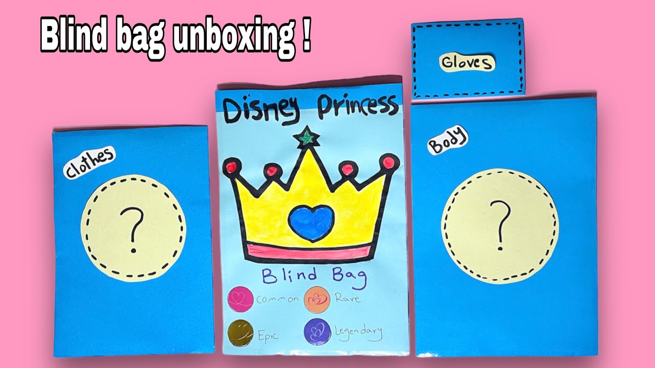 Disney Princess Blind Bag 💖 ASMR blind bag opening - YouTube
