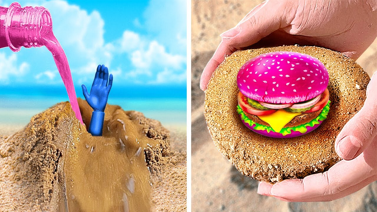 ONE COLOR FOOD CHALLENGE 💙🩷 Who is better? 😱 Candy Battle by TikTok 💝 ...