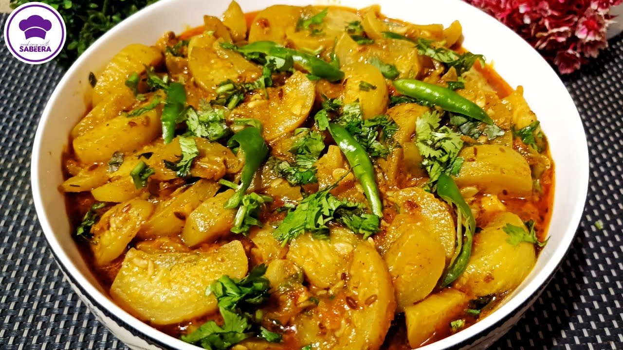 Masalaydar Tinda Sabzi Recipe | Tinday Sabji Recipe | Cooking With ...