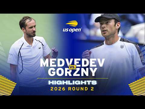 Daniil Medvedev vs. Sebastian Gorzny Highlights | 2026 US Open Round 2