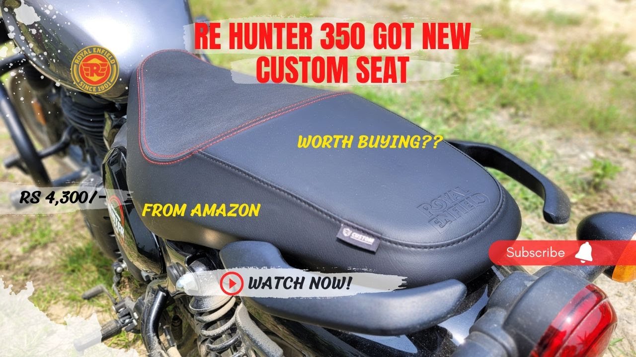 RE Hunter 350 genuine custom seat review | Better than stock seat | Is ...