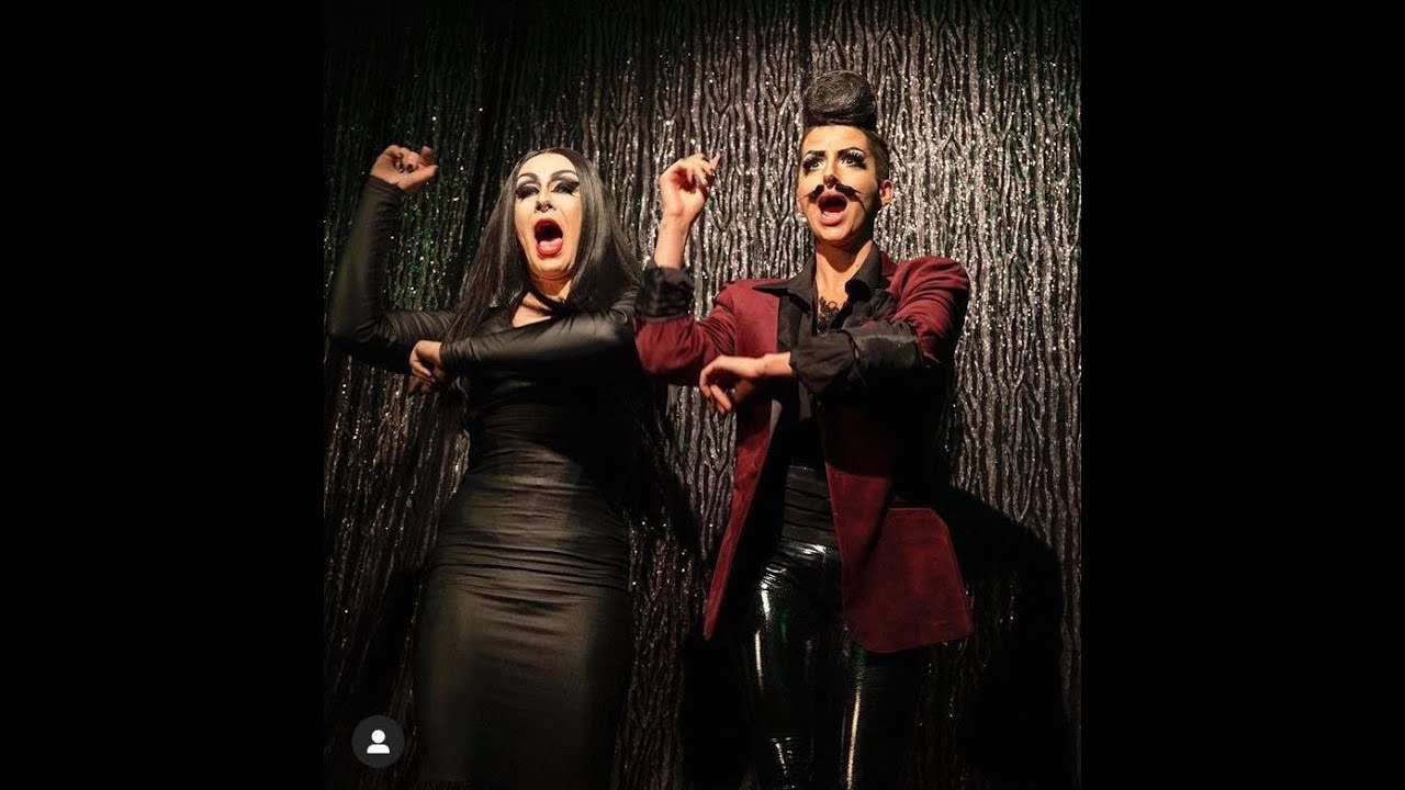 Gomez & Morticia Drag Act // Harlie Lux & Hugo Grrrl - YouTube