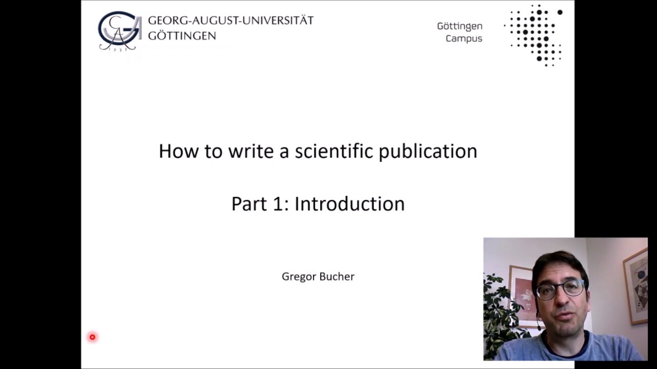 How to write a scientific publication or thesis - introduction - YouTube