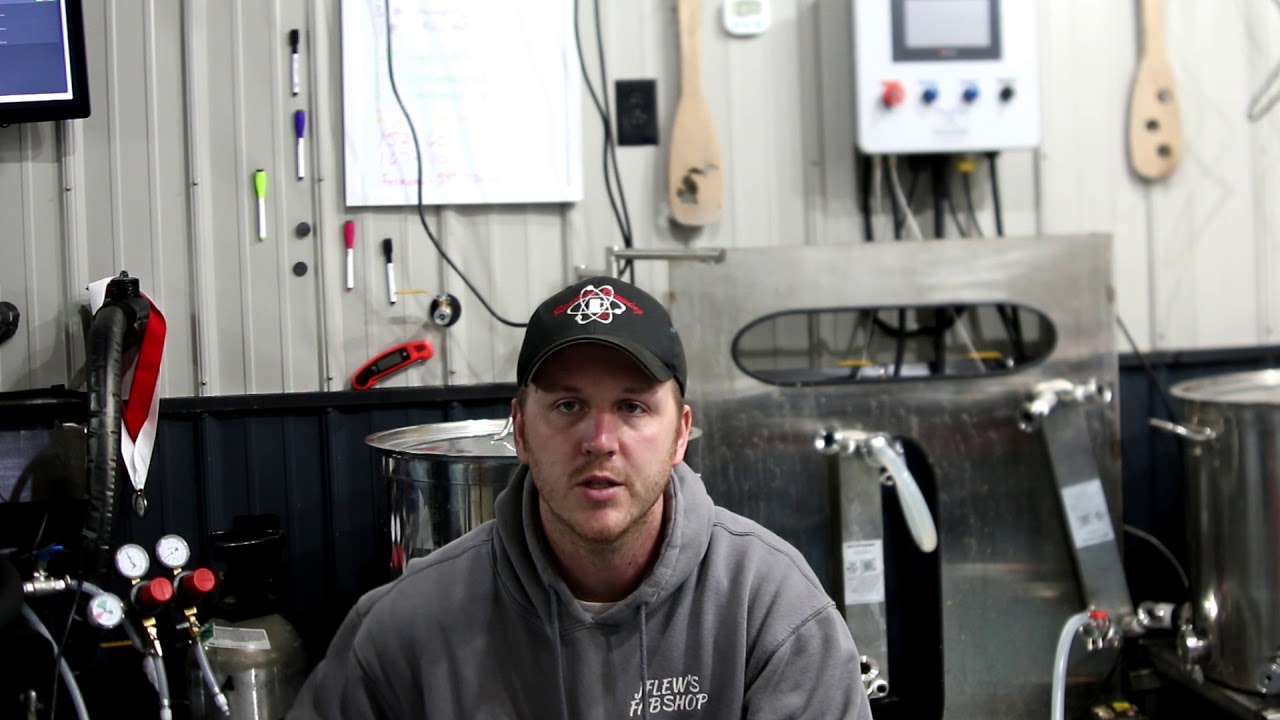 Tour of of the updated brewery, glimpse of the automated fermentation ...
