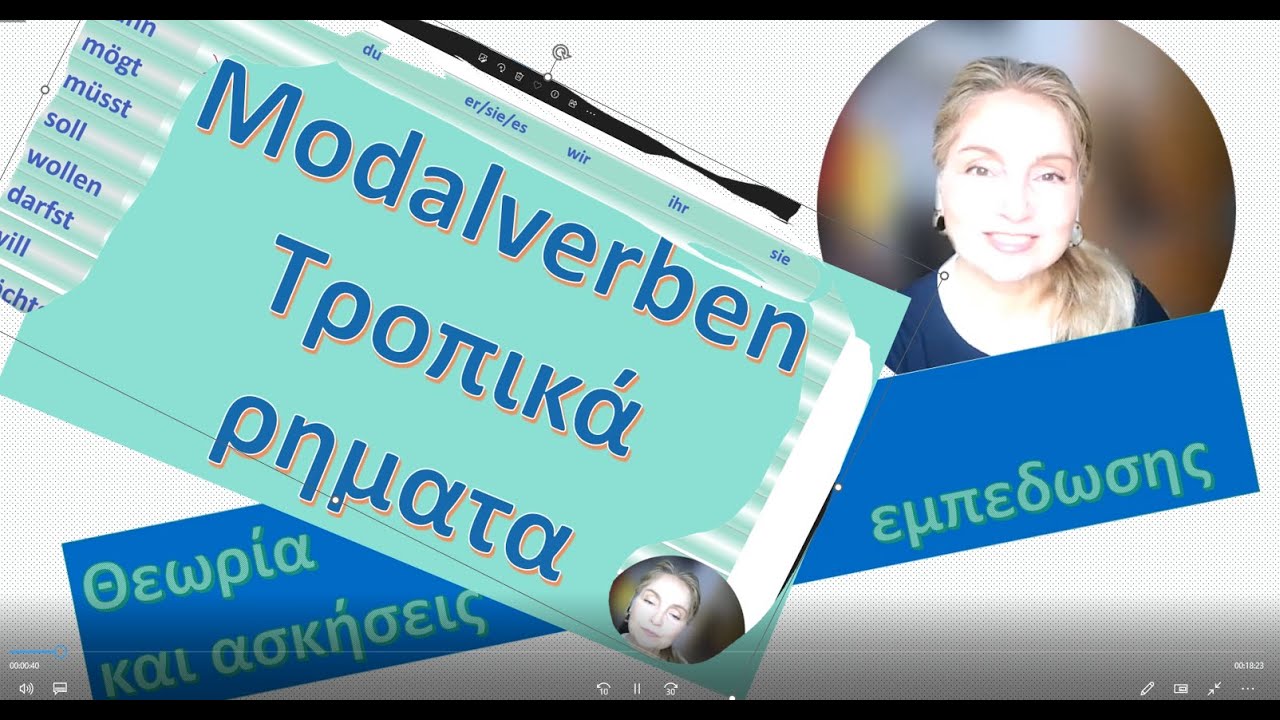 Modalverben -τροπικά ρήματα στα Γερμανικά-Μάθημα 16ο. - YouTube