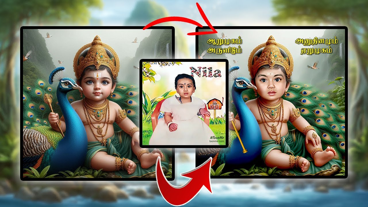 Create AI Baby GOD Portraits | Free Tutorial on Baby Face Changing PSD ...