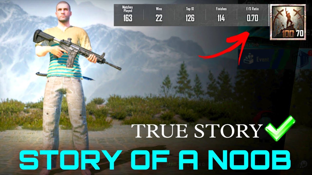STORY OF A NOOB | TRUE STORY VERY HEART TOUCHING | @Crowbgmi - YouTube